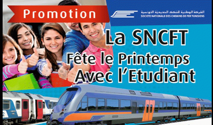 La SNCFT fête le printemps avec les étudiants et leur offre 40% de ...